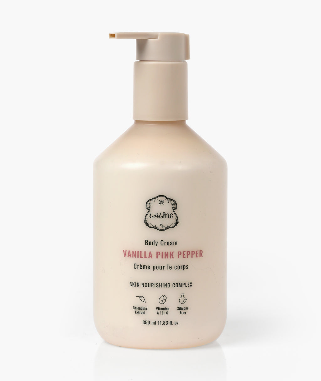 Vanilla Pink Pepper Body Cream - 350 ml | Laline CA